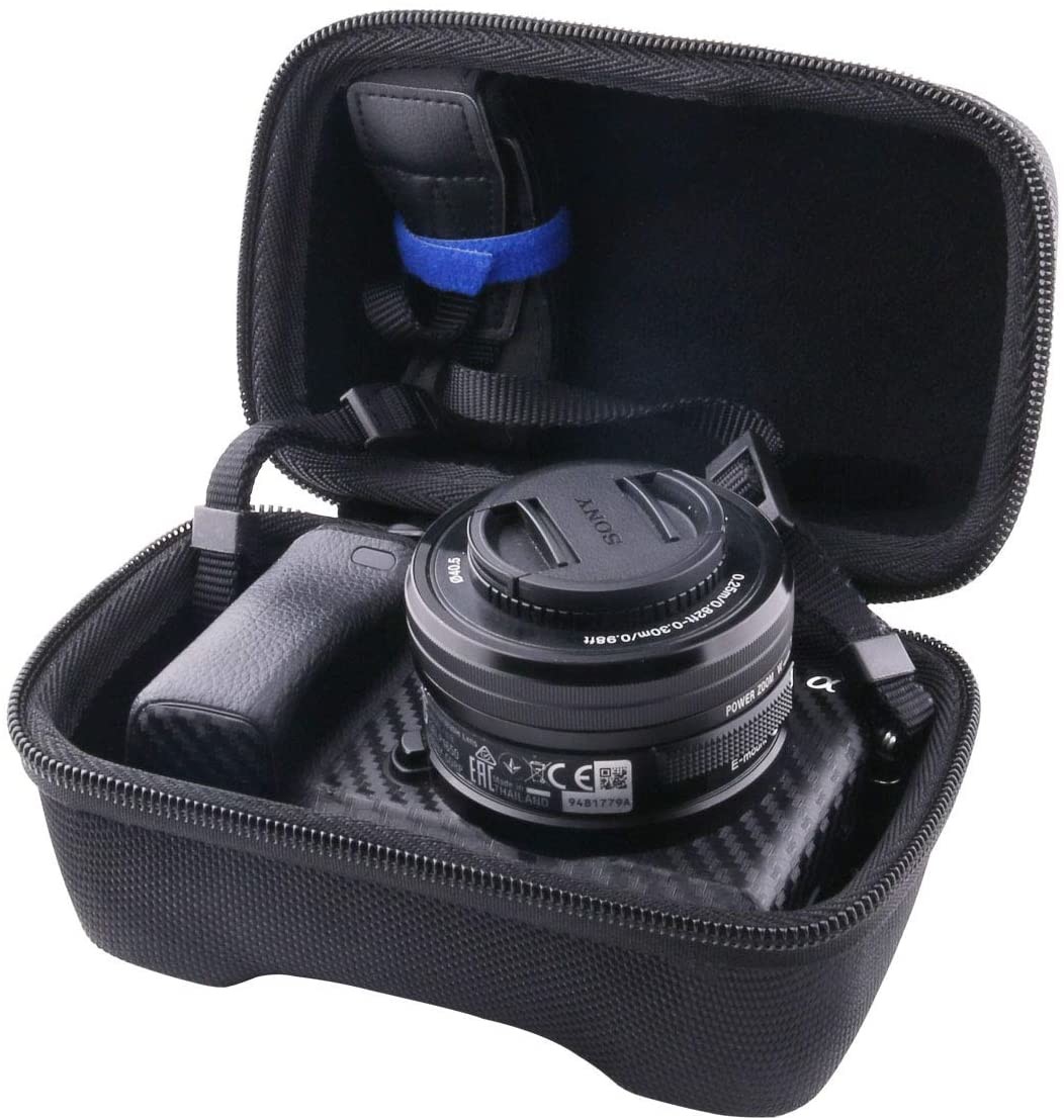 EVA Camera Lens Storage Case a prueba de choques Coral Fleece Lining ...